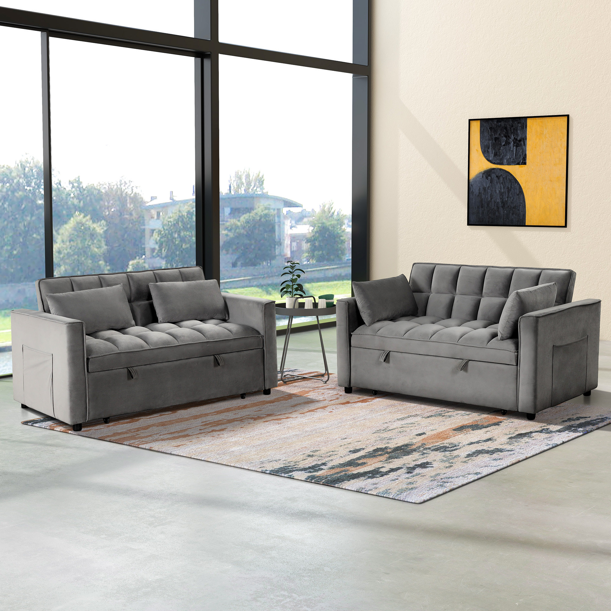 Serta newport convertible sofa bed store